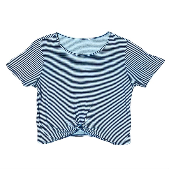 PacSun | Tops | Ps Basics By Pacsun Stripped Tie Up Tee | Poshmark